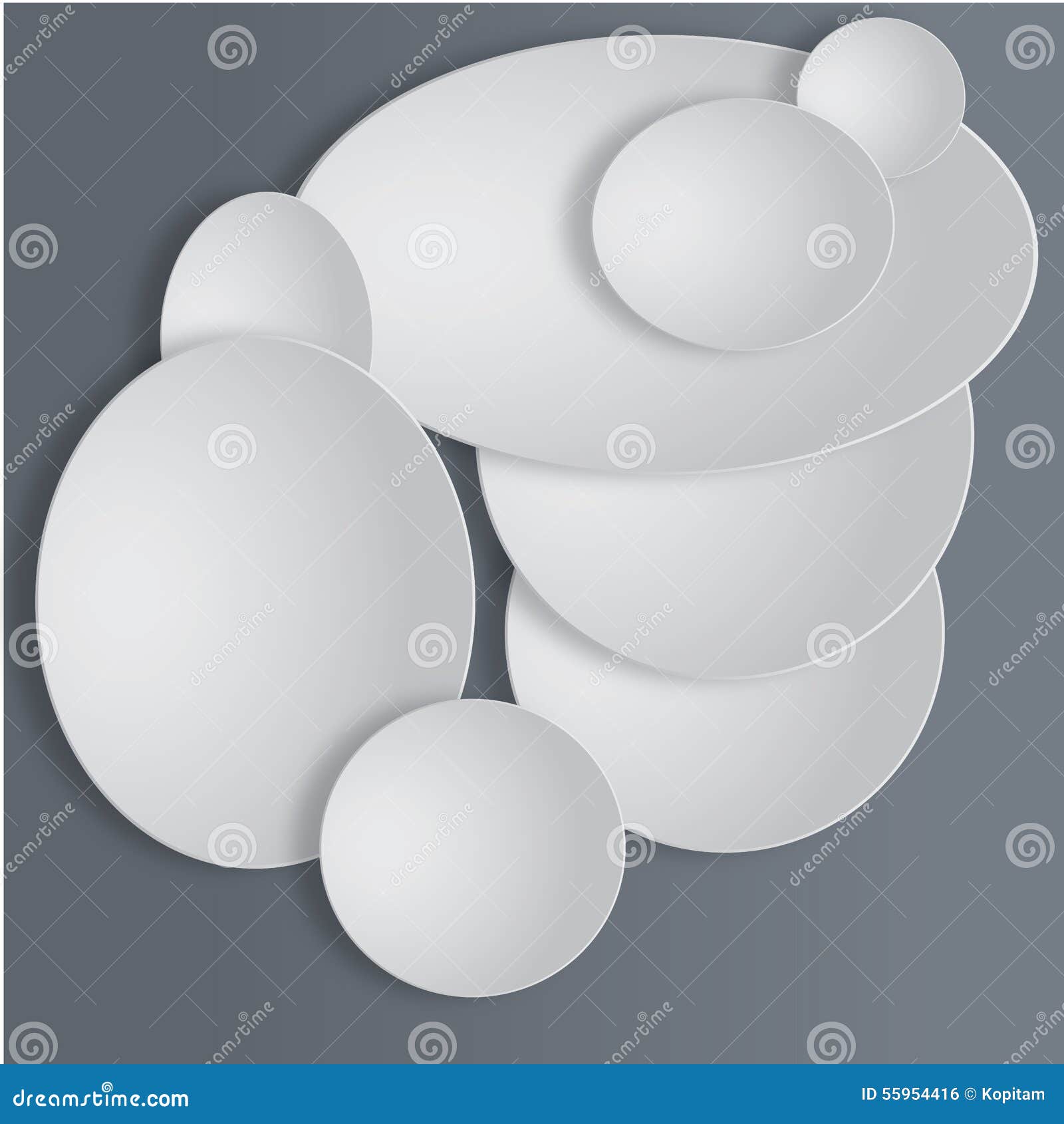 Oval Papers stock illustration. Illustration of graphic - 55954416