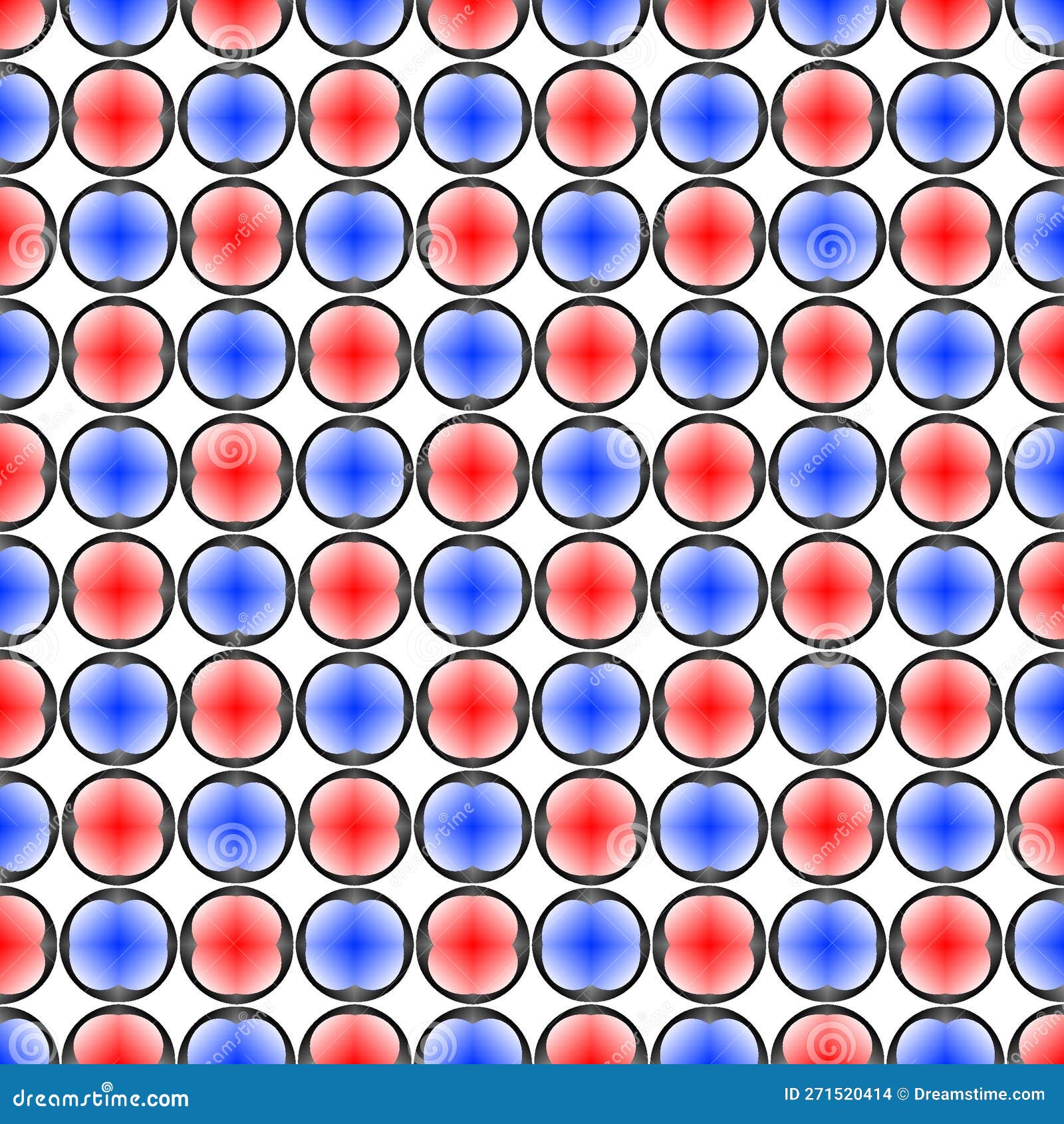 Oval Pattern with a Blend of Red and Blue Gradations Stock Vector ...