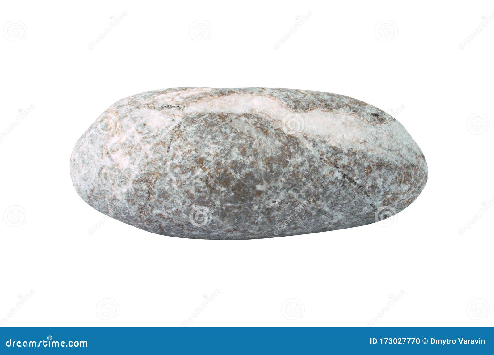 Oval pebble stone isolated stock photo. Image of shape - 173027770