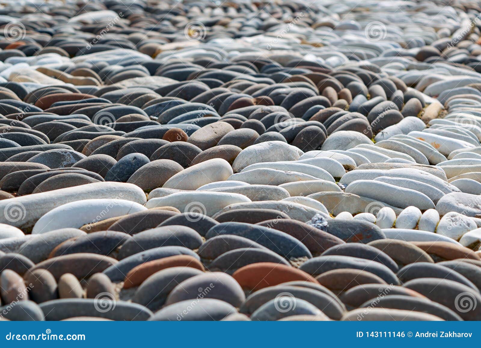 Oval Pebbles or Stones are Laid in a Pattern Stock Photo - Image of ...