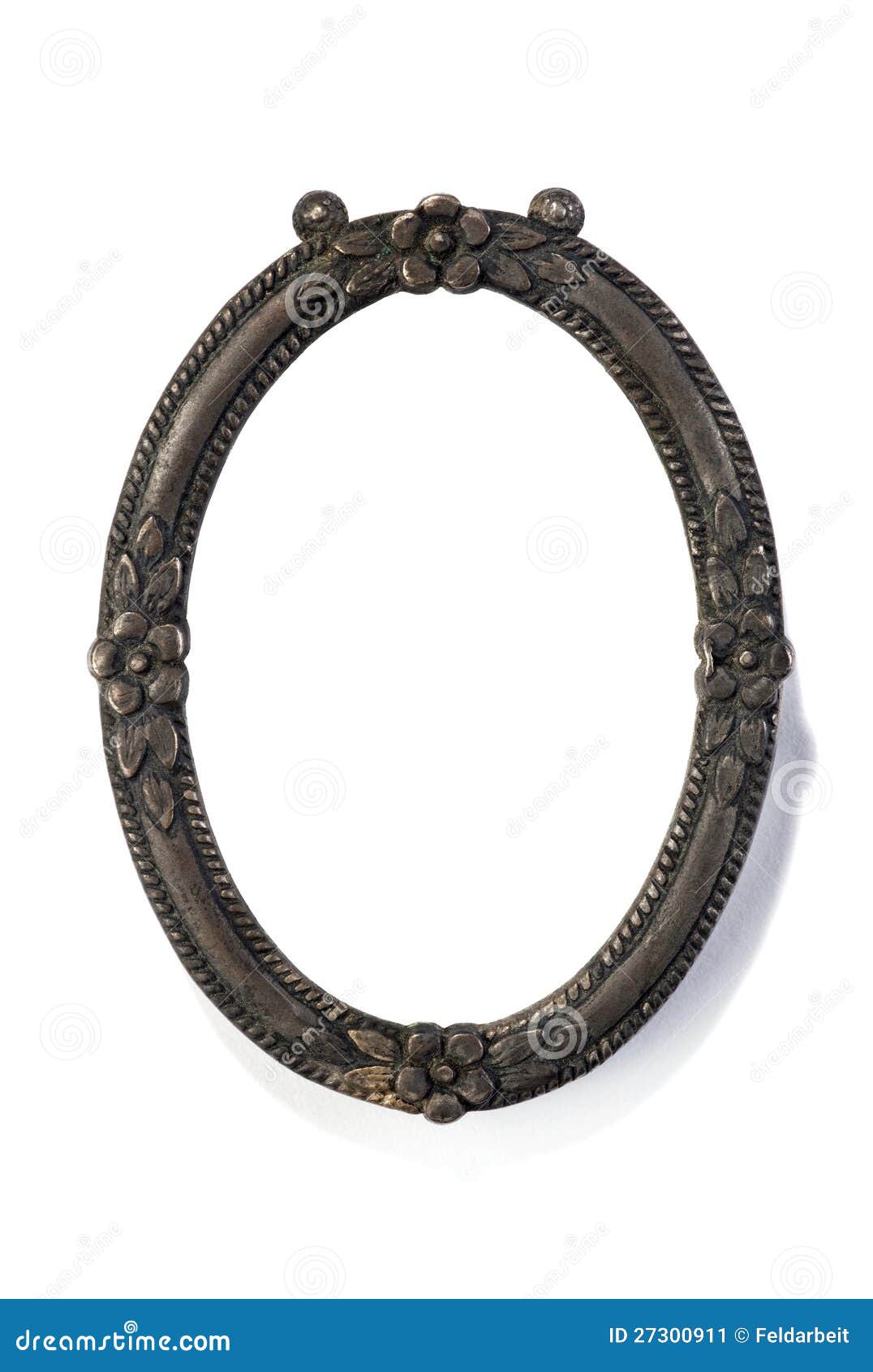 Oval picture frame stock image. Image of background, isolated - 27300911