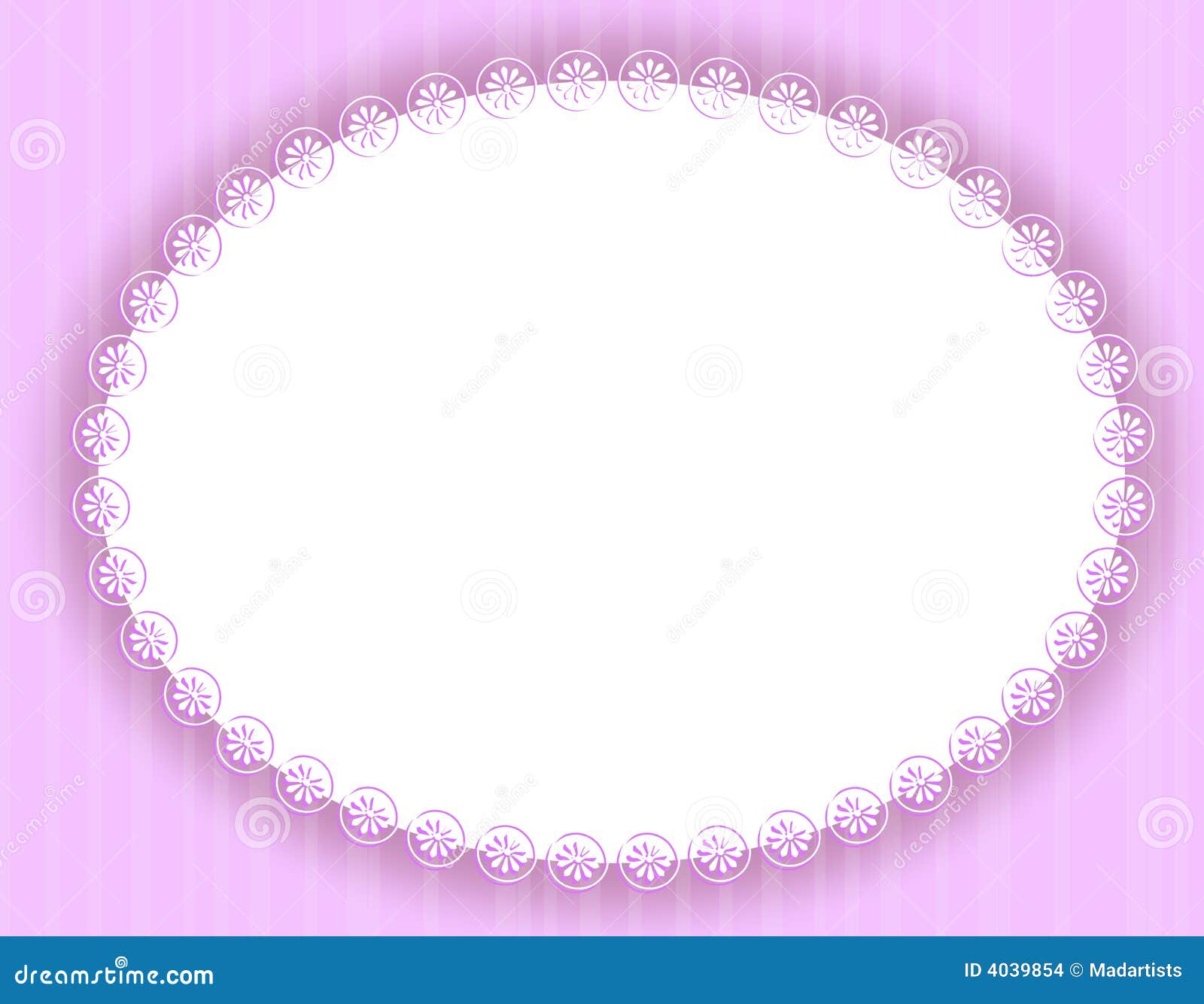 Oval Purple Decorative Border Or Frame Stock Illustration - Image: 4039854