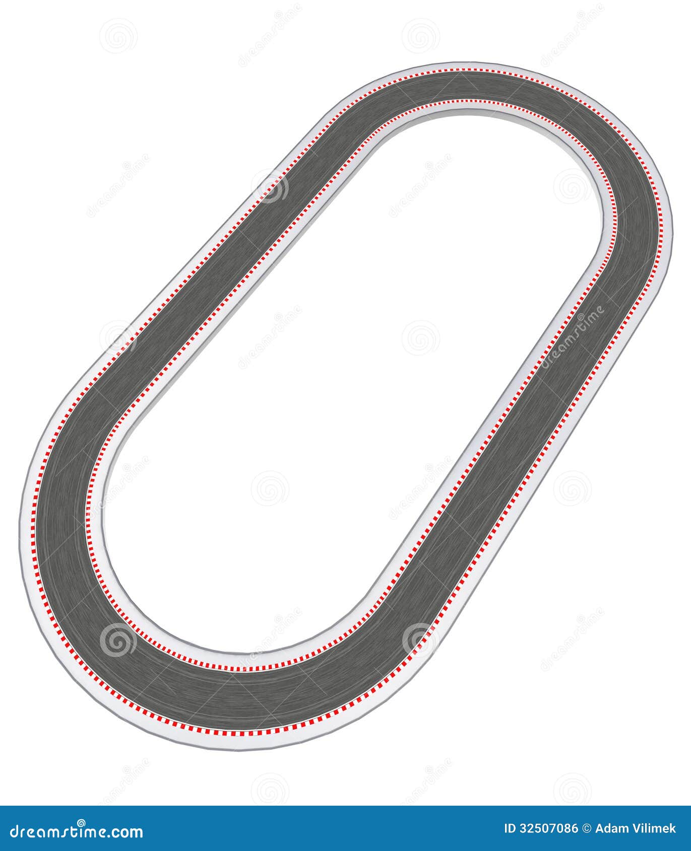 Oval Racetrack Design In Bird View Royalty Free Stock Image - Image ...