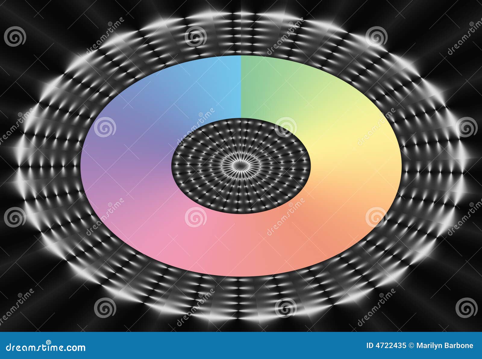Oval Rainbow Mesh stock illustration. Illustration of abstract - 4722435