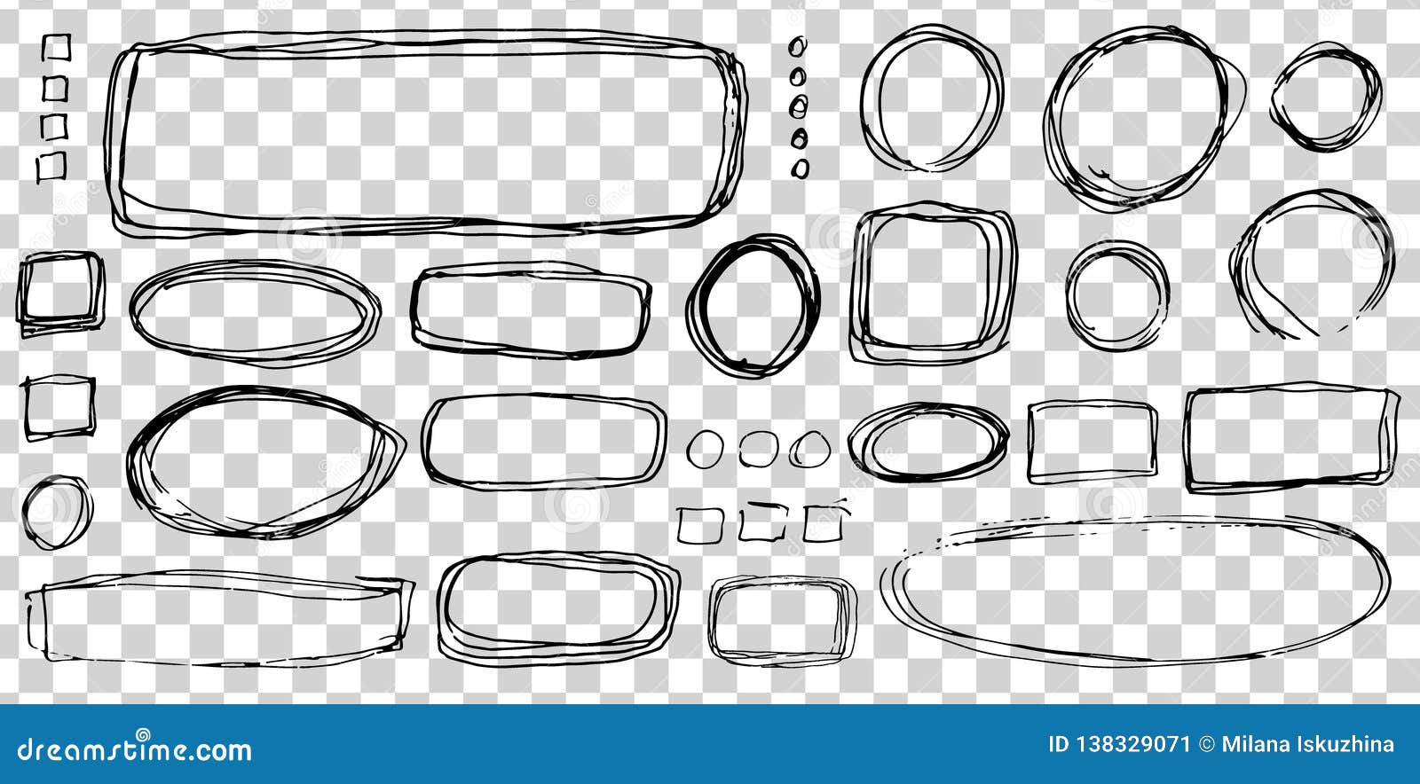 Oval, Round, Rectangular and Square Frames and Labels Stock Vector - Illustration of arrow ...