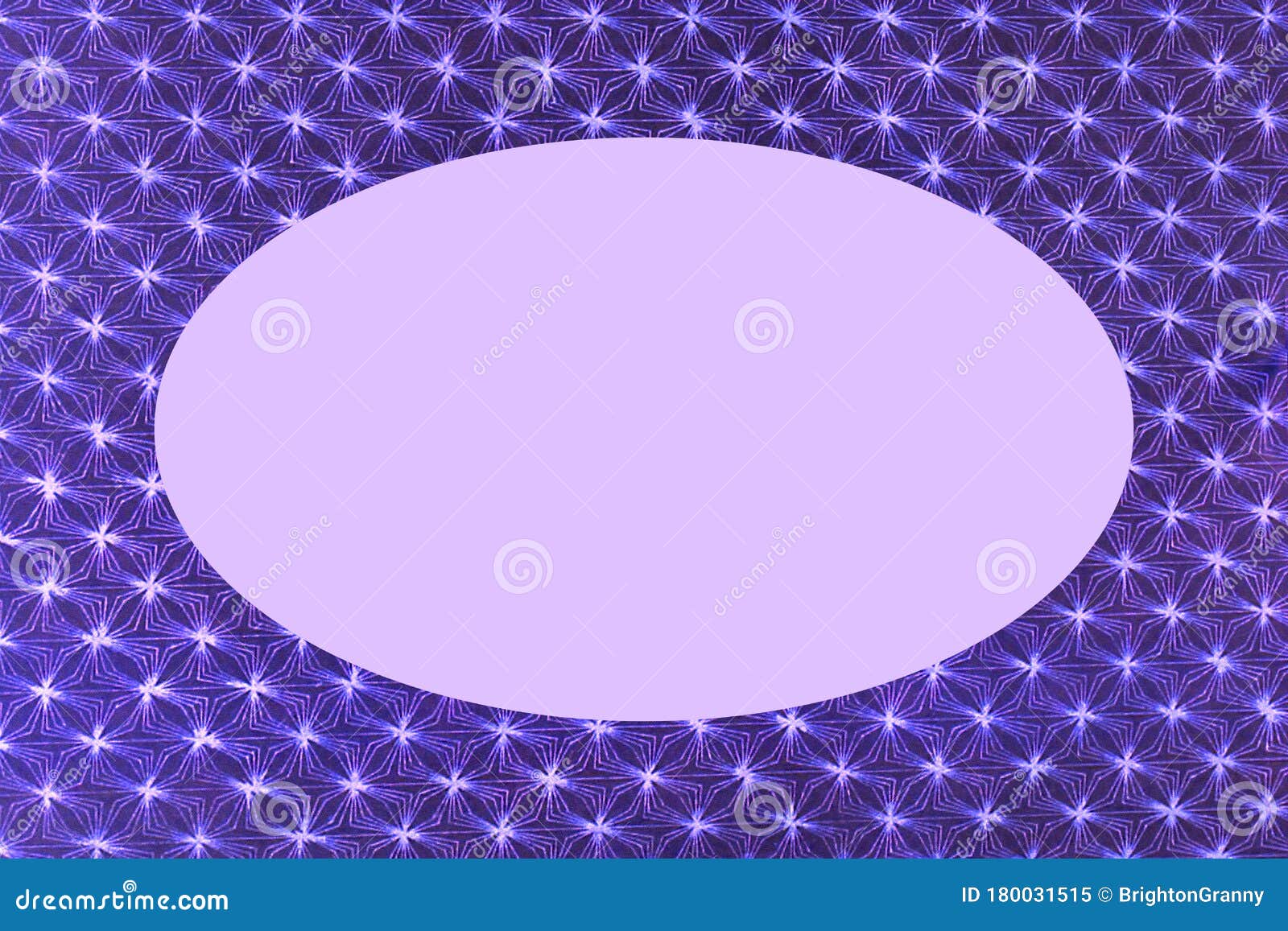 Oval Shape Bordered by Patterned Paper. Stock Illustration ...