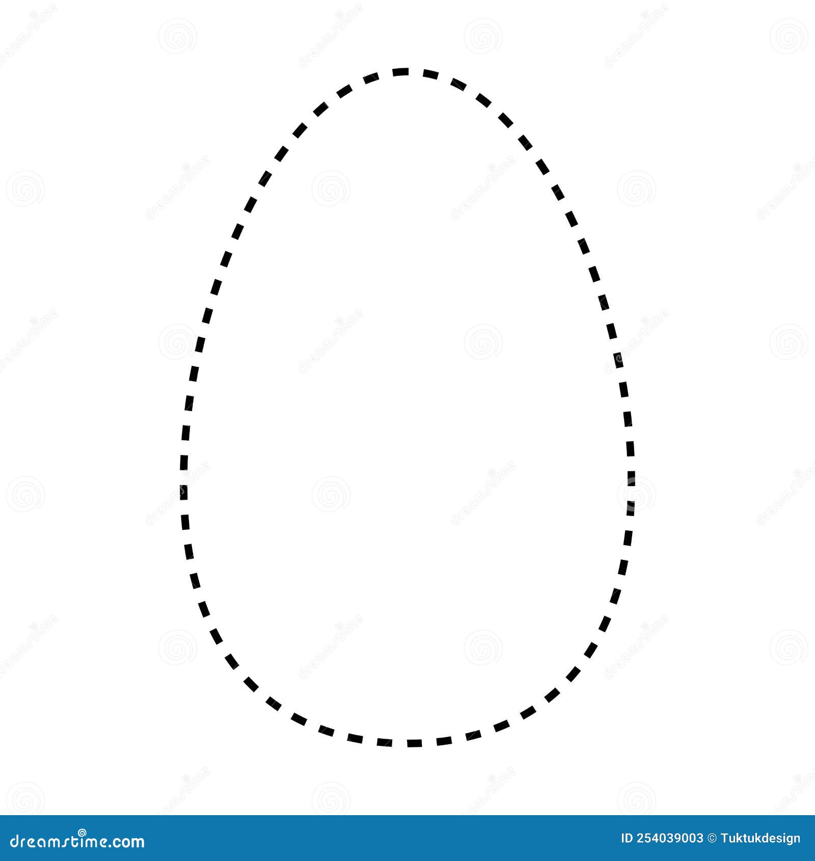 Oval Shape Dotted Symbol Vector Icon for Creative Graphic Design ...
