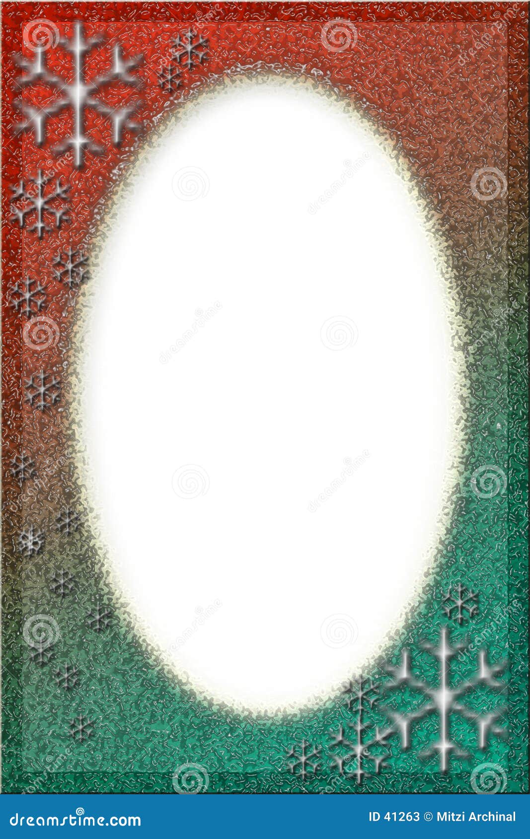 Oval snowflake frame stock illustration. Illustration of frosty - 41263