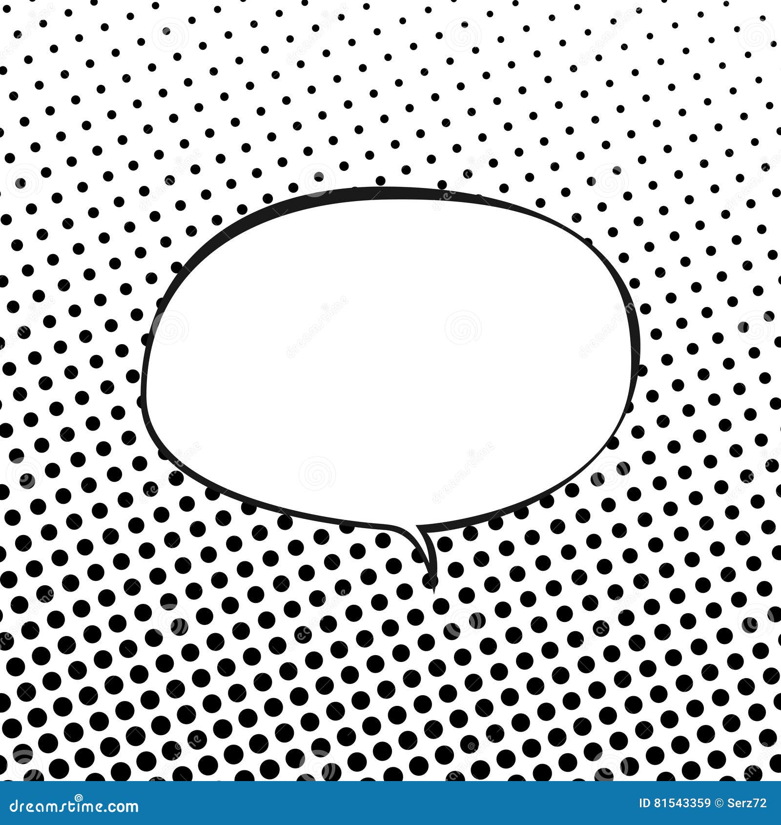 Oval Speech Bubble , Retro Style Stock Vector - Illustration of grain ...