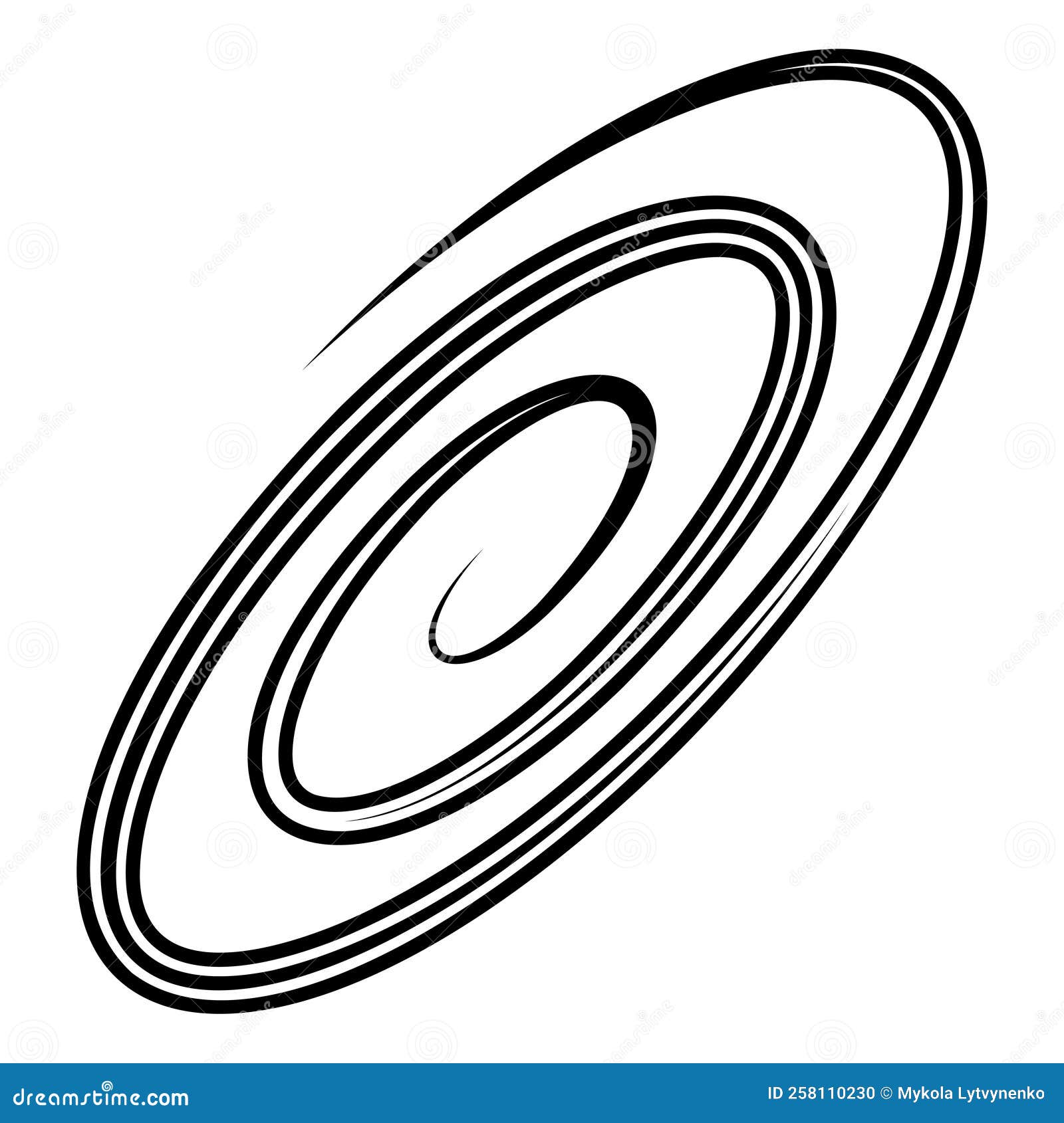 Oval Spiral Galaxy, Database Technology Information Logo, Swirl ...