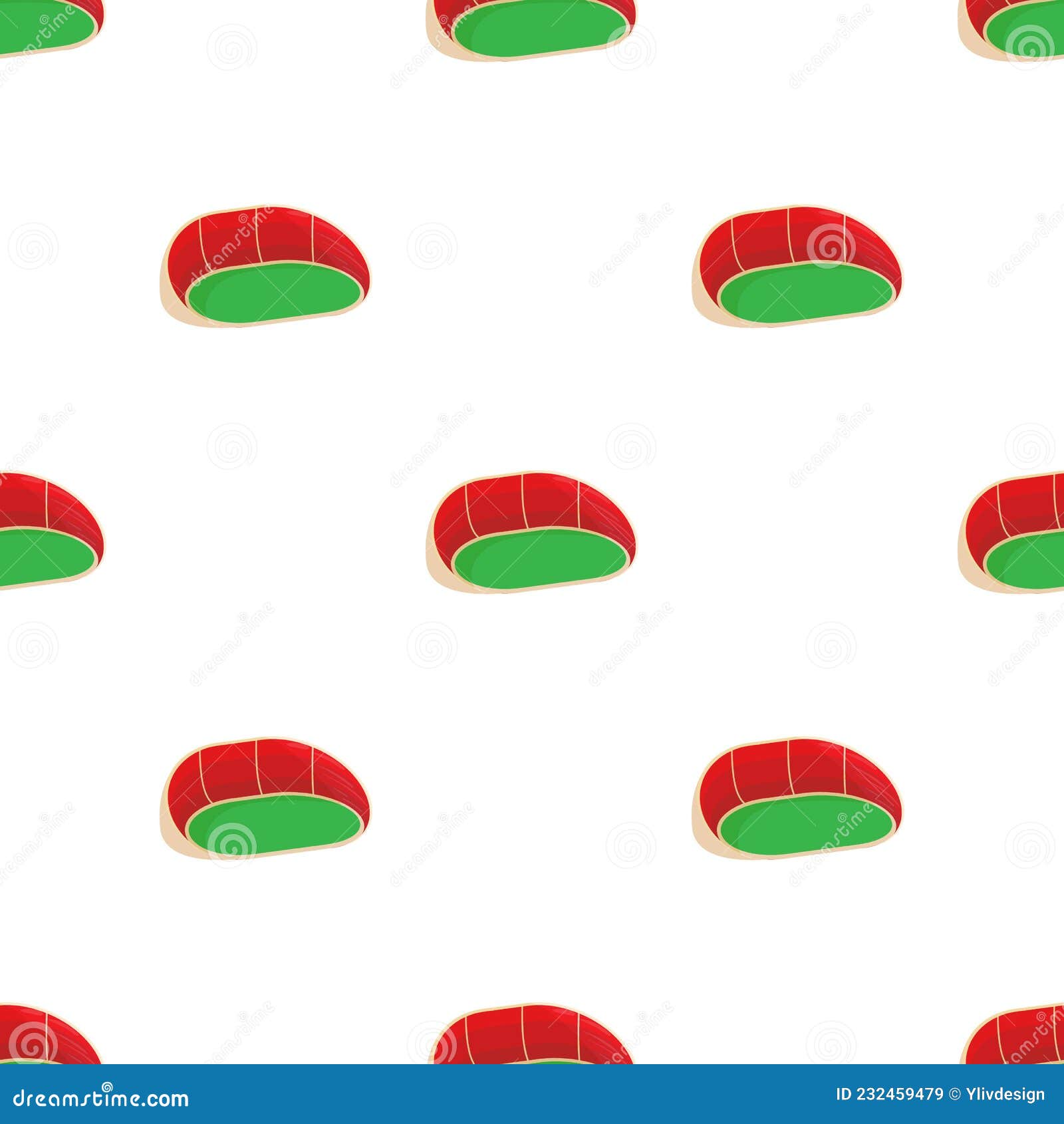 Oval Stadium Pattern Seamless Vector Stock Vector - Illustration of ...