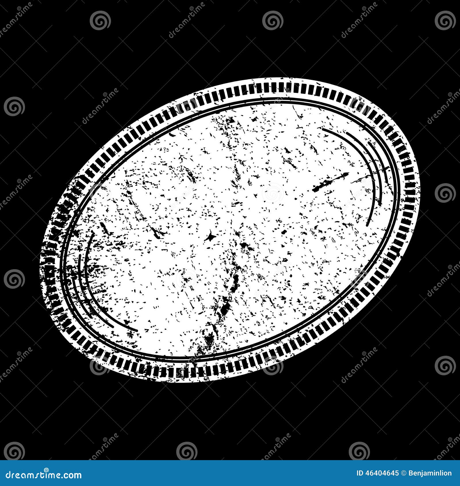 Oval Stamp Grunge stock vector. Illustration of design - 46404645
