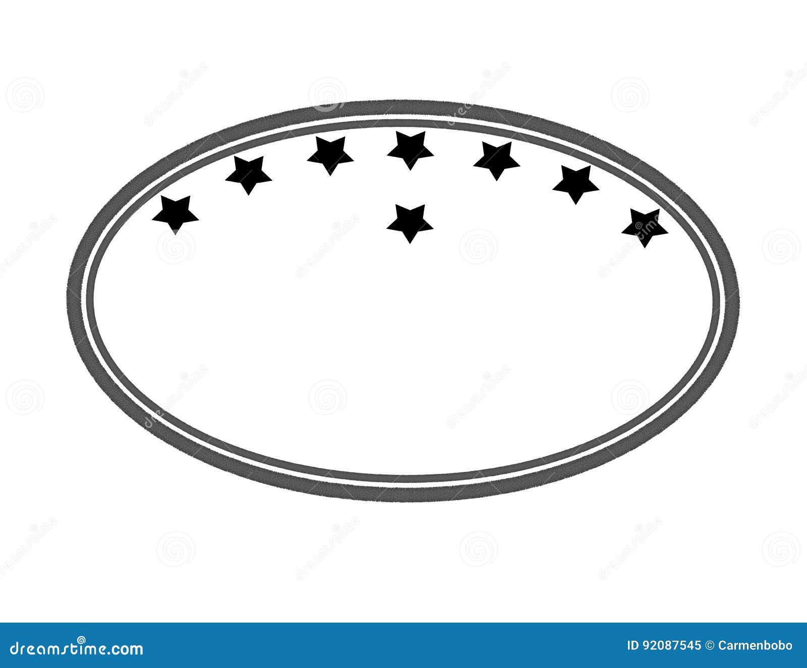 Oval stamp stock illustration. Illustration of miscellaneous - 92087545