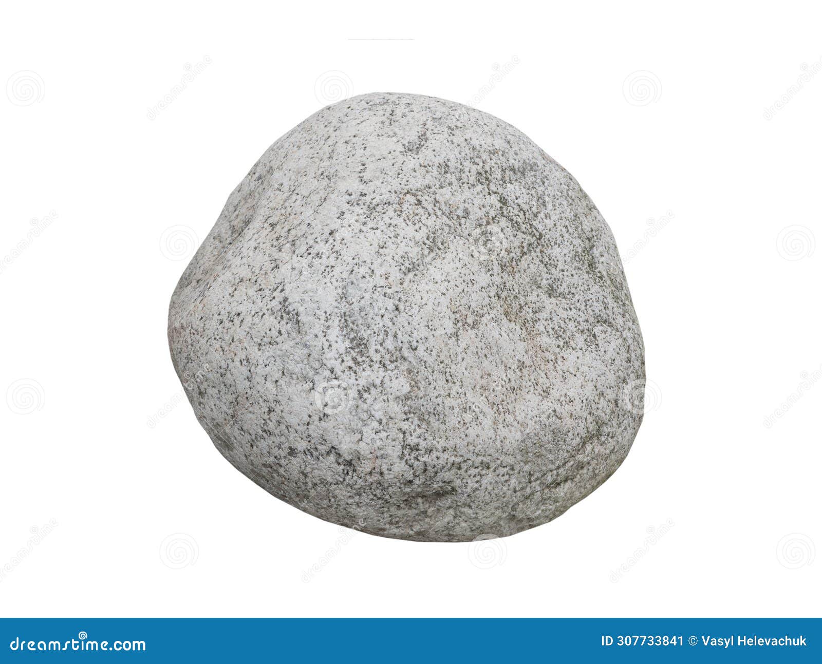 Oval Stone Isolated on White Background Stock Image - Image of stone ...