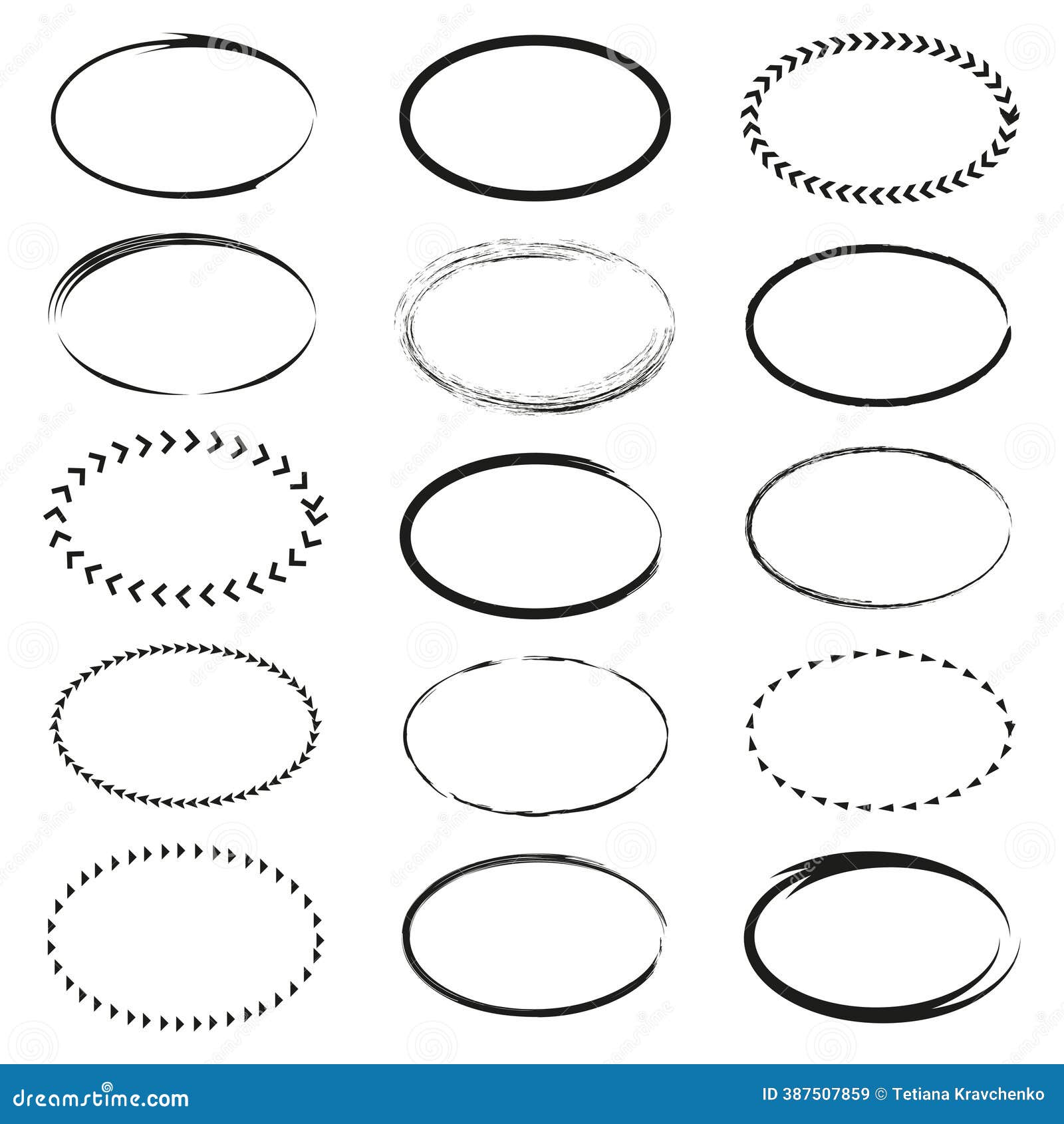 Oval Stroke Art Line Violet Colors On Purple Background And White Copy ...