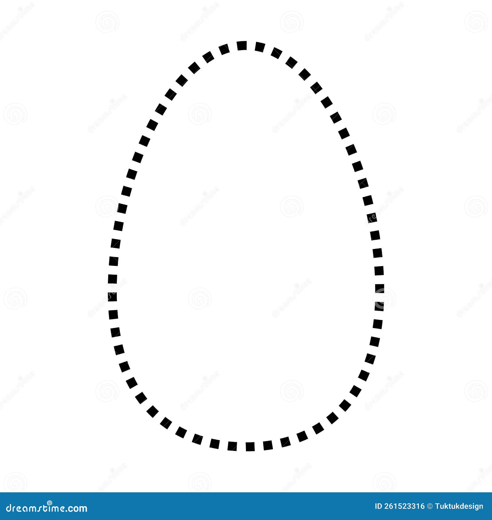 Oval Symbol Dotted Shape Vector Icon for Creative Graphic Design Ui ...