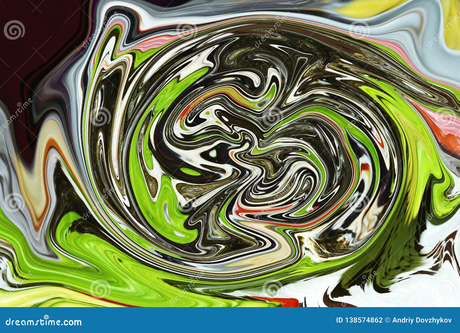 Oval Texture with Mostly Green Color Stock Illustration - Illustration ...