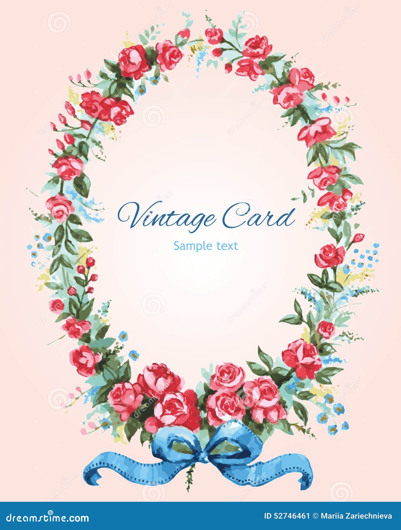 Oval Vector Frame with Flowers Stock Vector - Illustration of edging ...