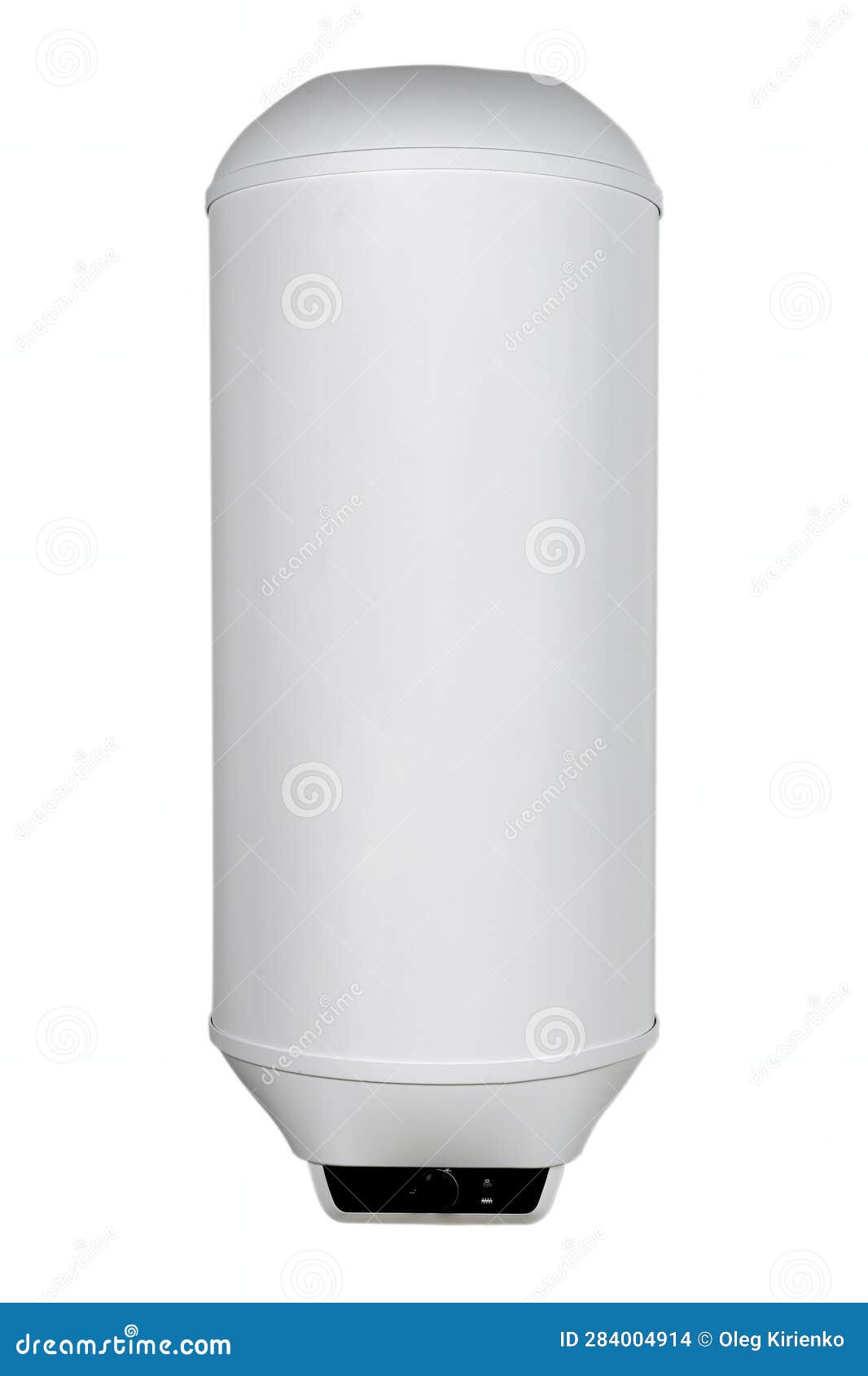 Oval White Boiler with Mechanical Control. 100 Liters Stock Photo ...