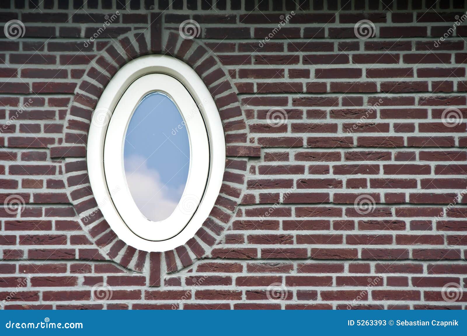 Oval Sunburst Window