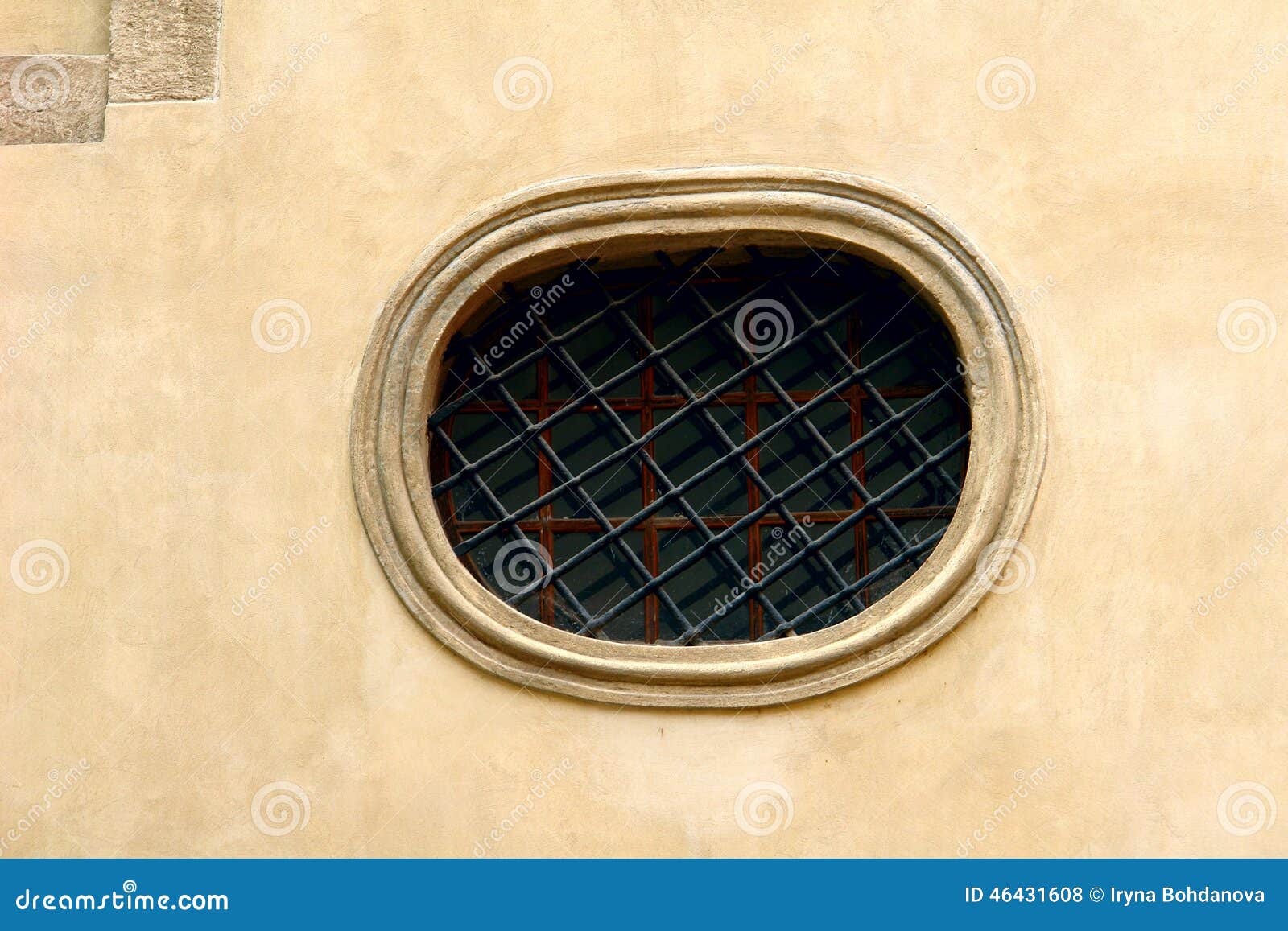 Oval window stock photo. Image of exterior, lviv, facade - 46431608