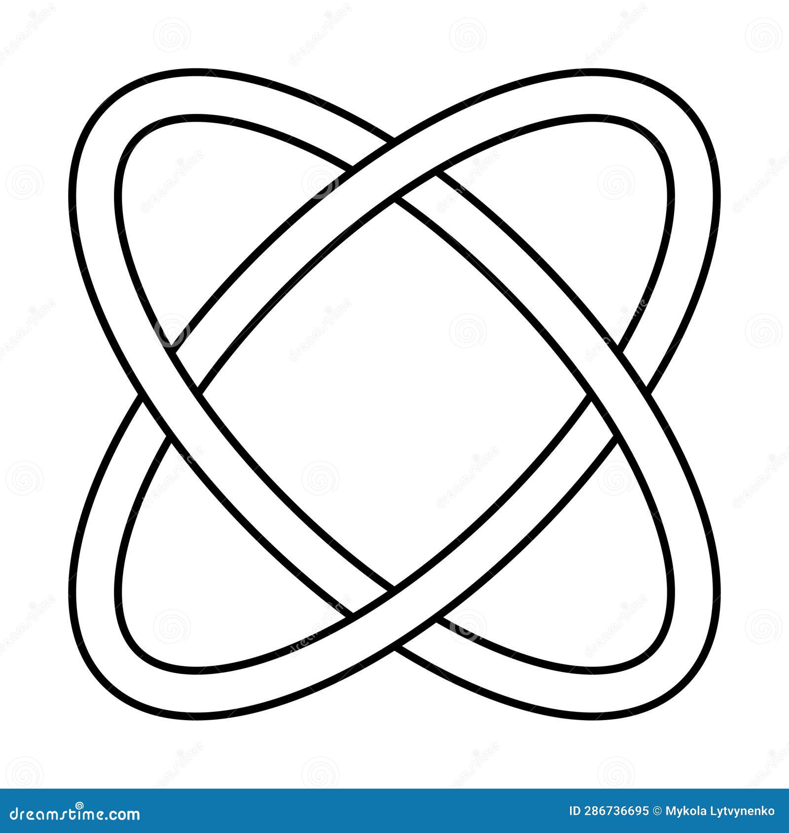 Atom Orbit Abstract Ray Light Royalty-Free Cartoon | CartoonDealer.com ...