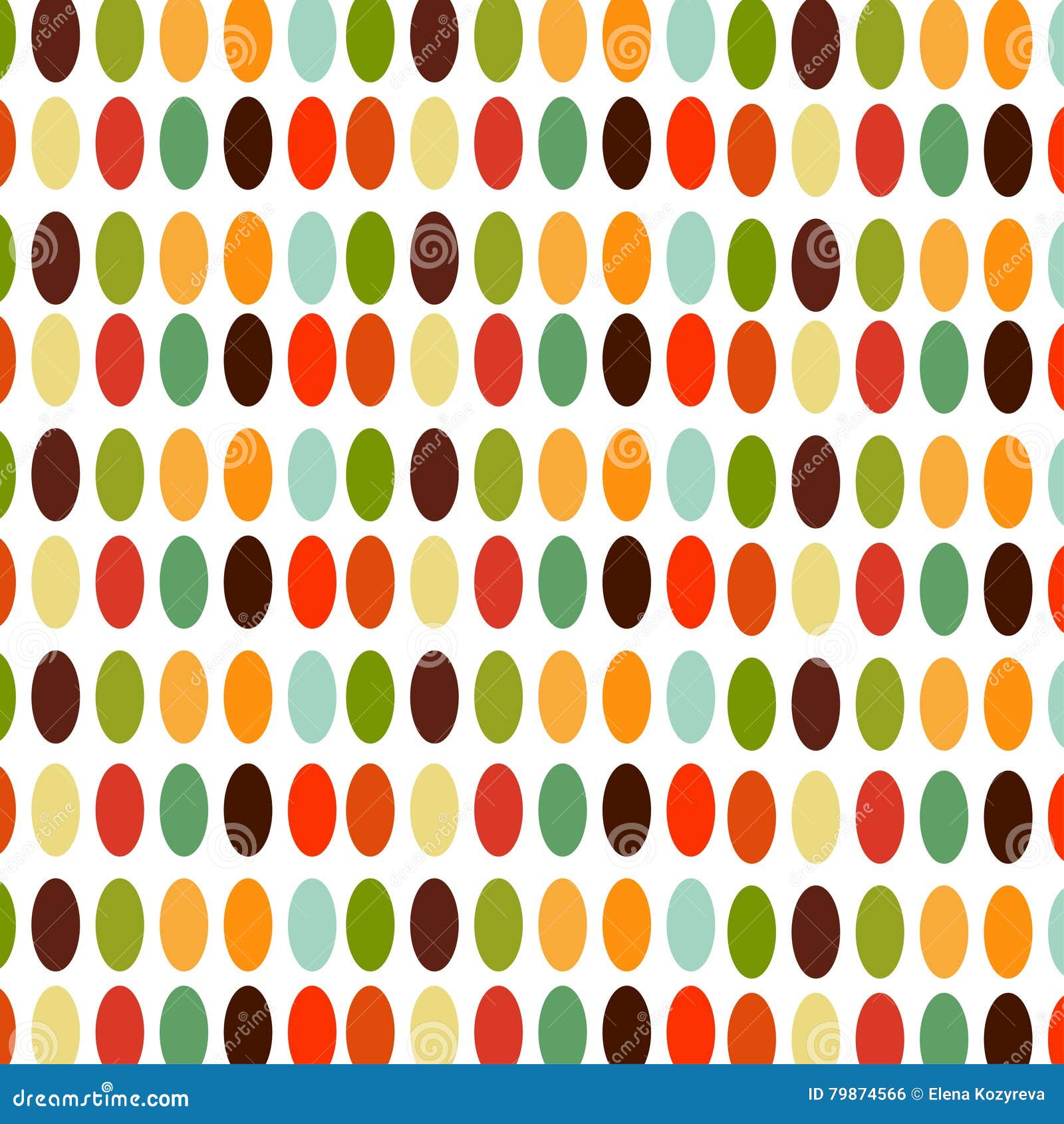 Ovals Colorful Abstract Background. Stock Vector - Illustration of ...