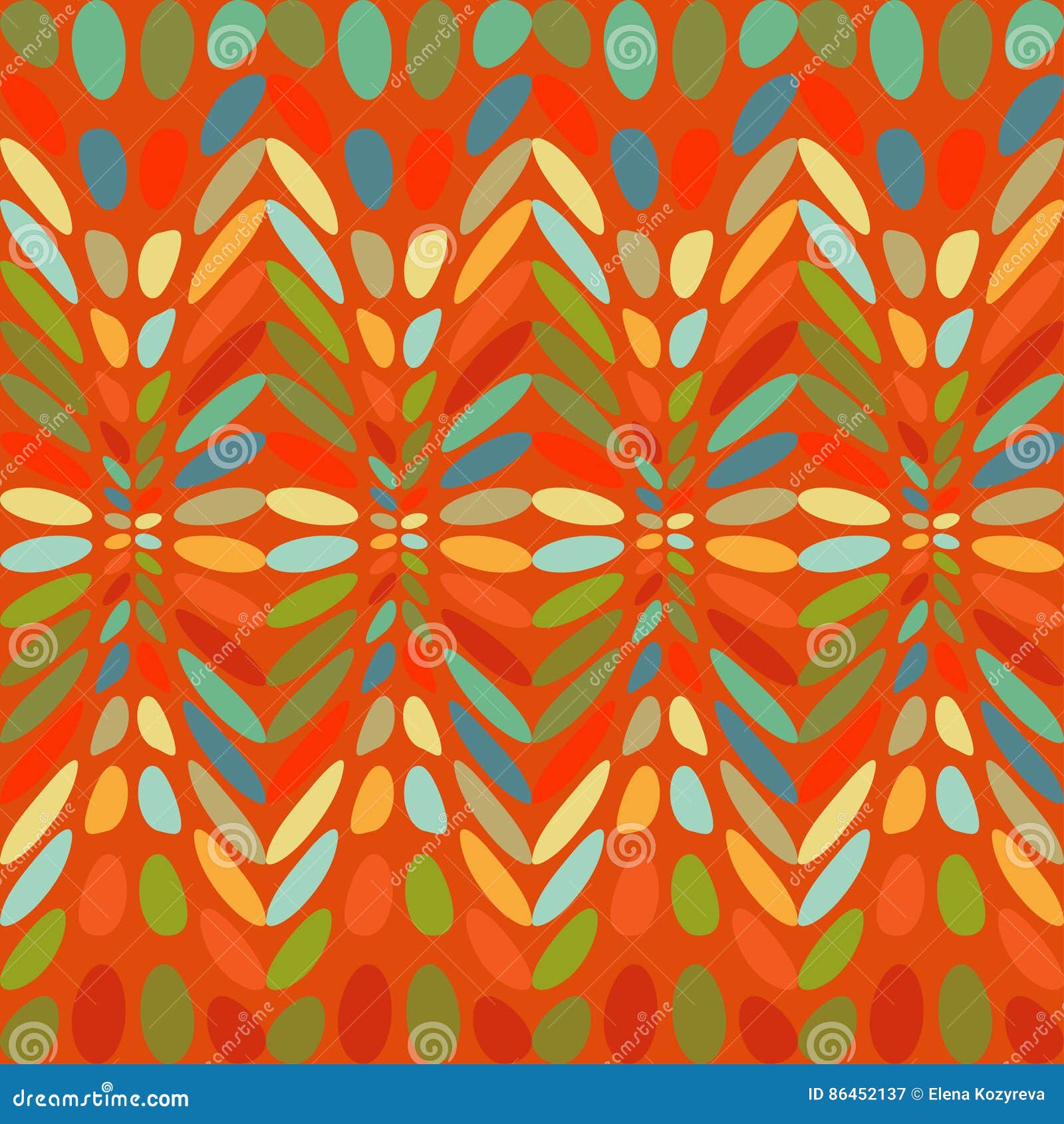 Ovals Colorful Abstract Background. Stock Vector - Illustration of ...