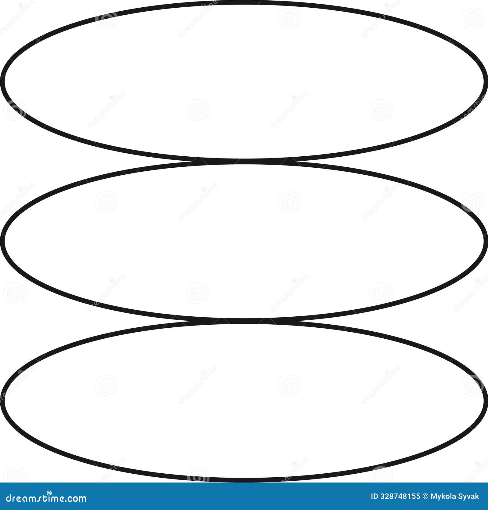 Ovals Geometric Lined Shape Stock Illustration - Illustration of design ...