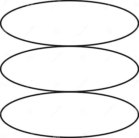 Ovals Geometric Lined Shape Stock Illustration - Illustration of design ...