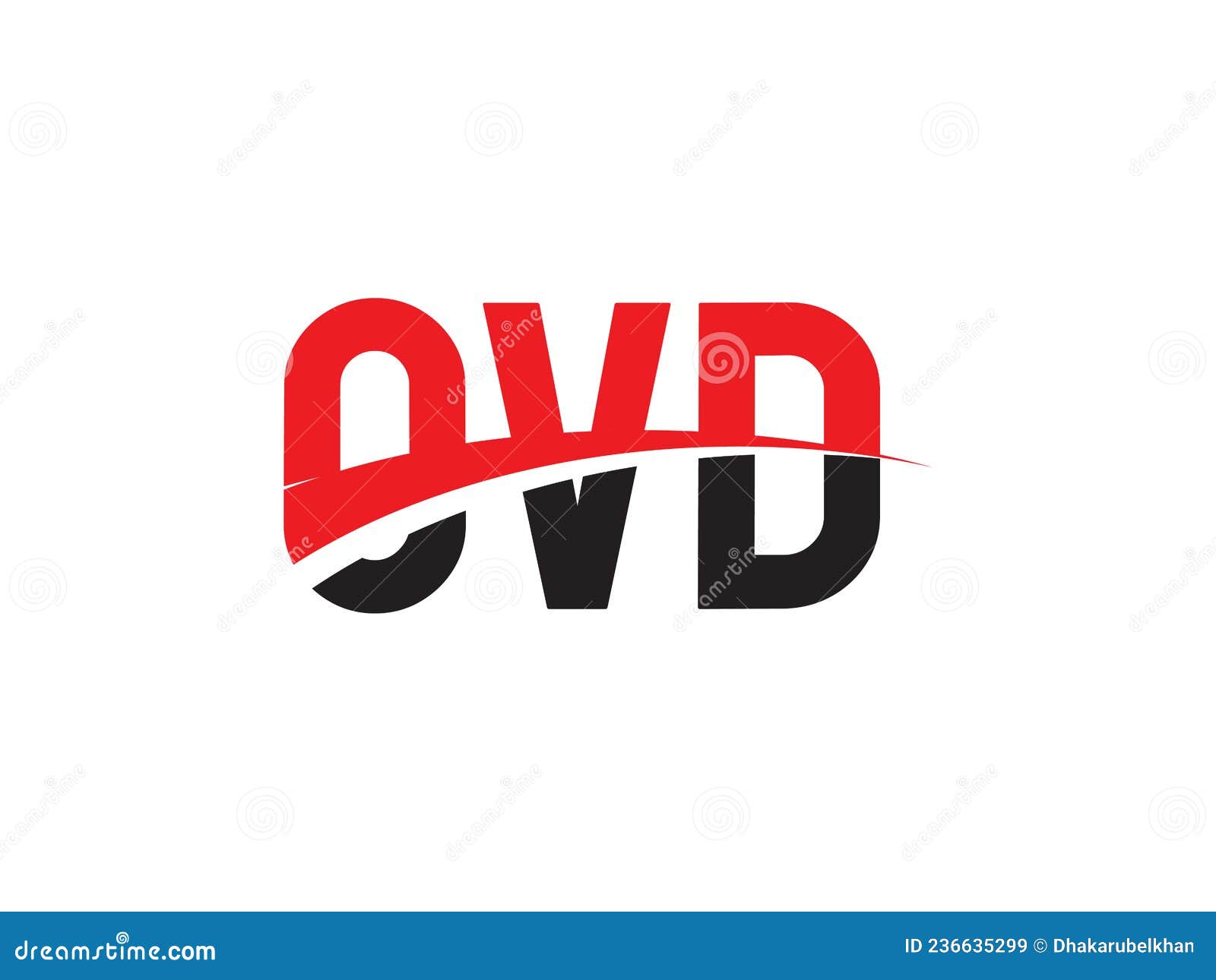 OVD Letter Initial Logo Design Vector Illustration Stock Vector ...
