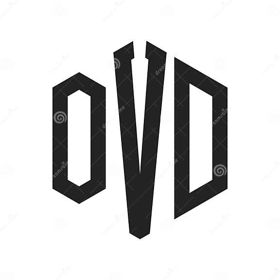 OVD Logo Design. Initial Letter OVD Monogram Logo Using Hexagon Shape ...