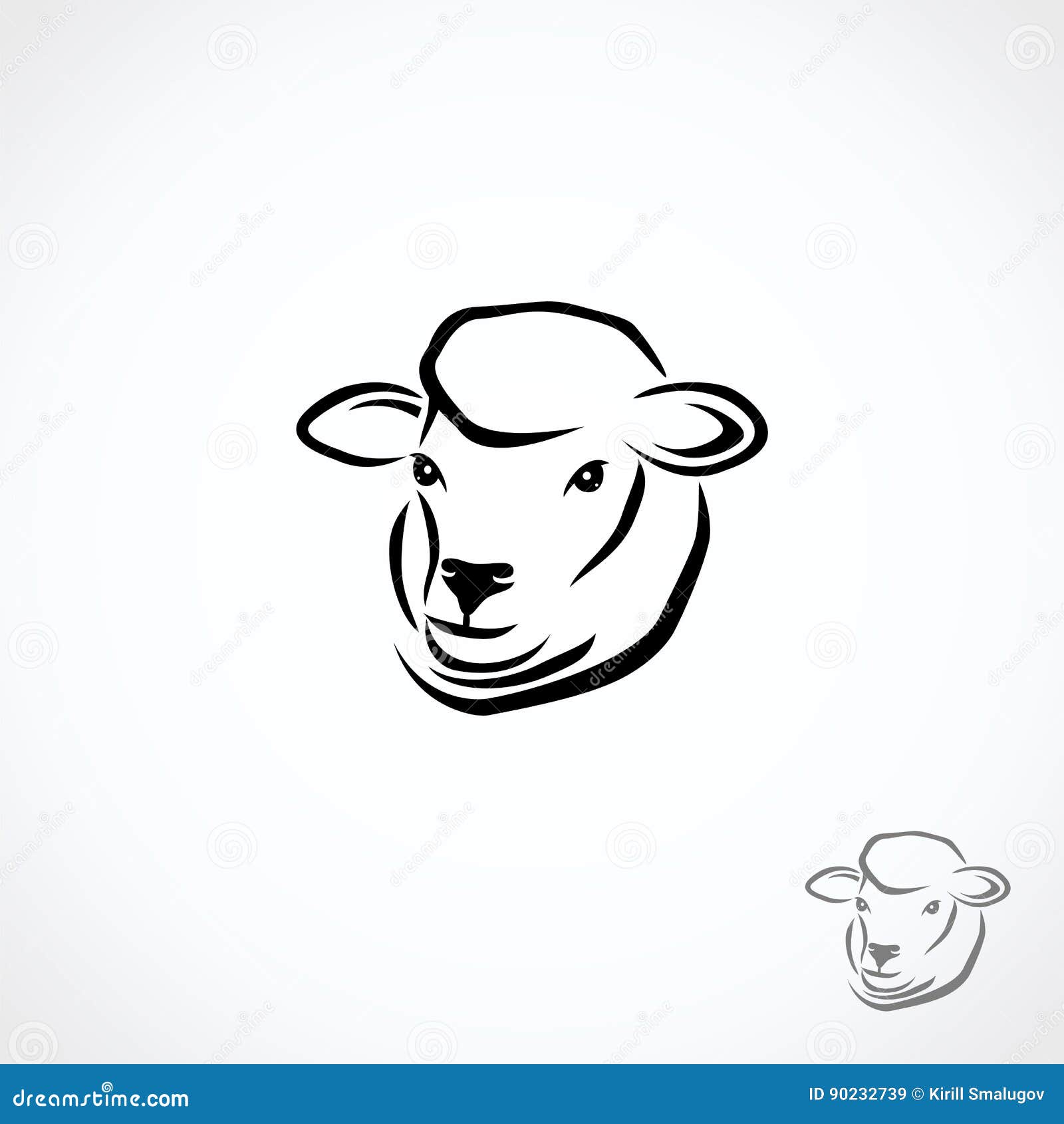 Ovejas y cordero Vector ilustración del vector. Ilustración de comida ...