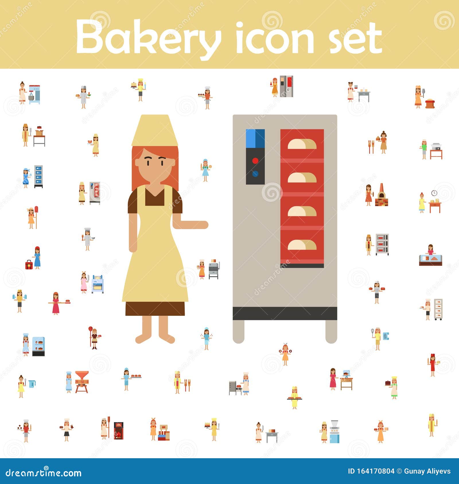 Oven, Bakery Color Liquid Bacdge Icon. Simple Color Vector Of Bakery ...