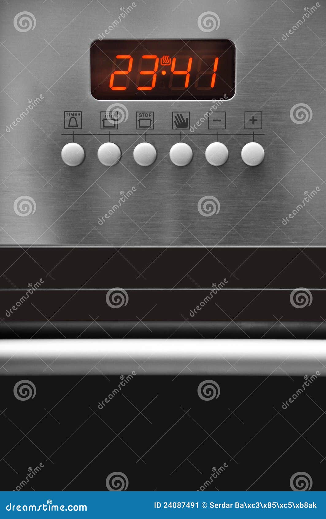 Oven control panel stock illustration. Illustration of display - 24087491