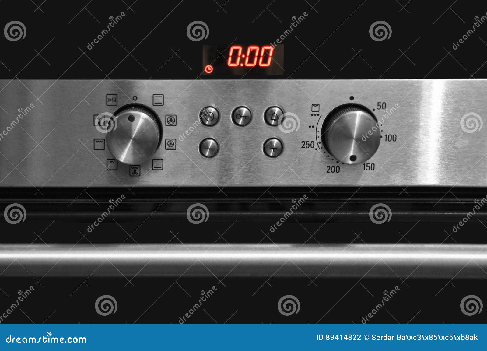 Oven control panel stock photo. Image of panels, command - 89414822