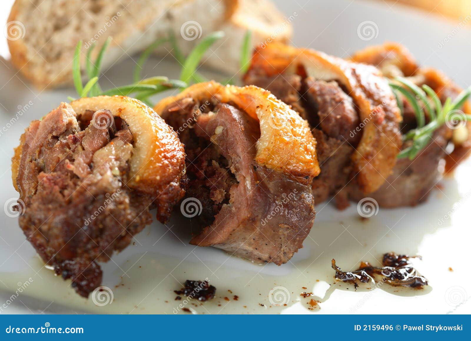 Oven geese with bacon stock photo. Image of meat, nutritious - 2159496