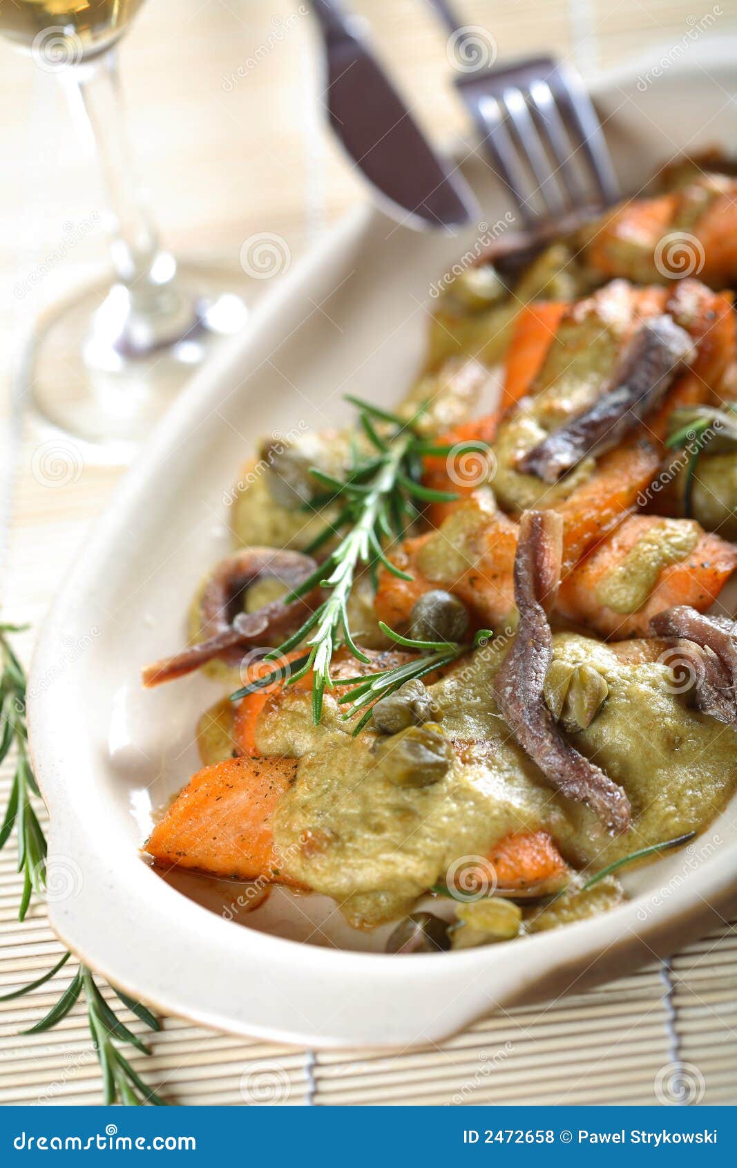 Oven kipper in dressing stock photo. Image of menu, appetizing - 2472658