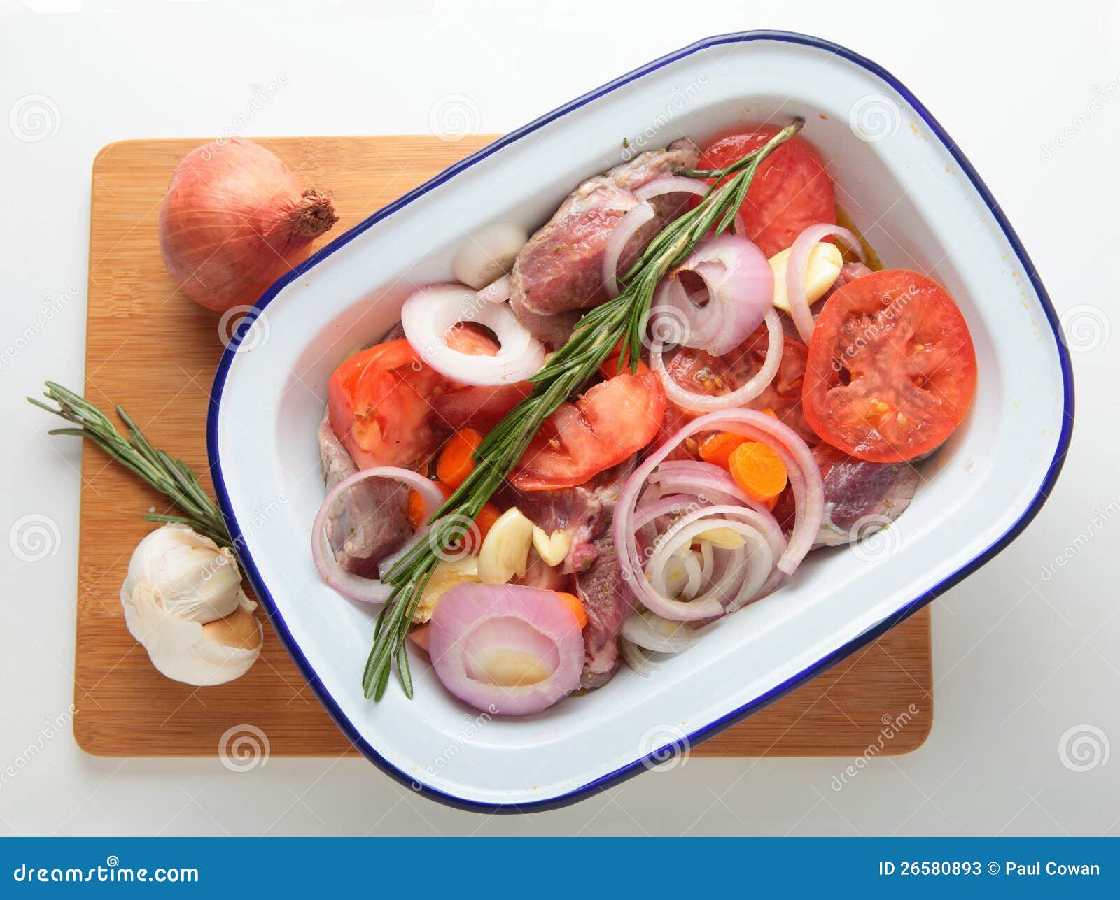 Oven Ready Kleftiko High Angle Stock Image - Image of ready, carrot ...