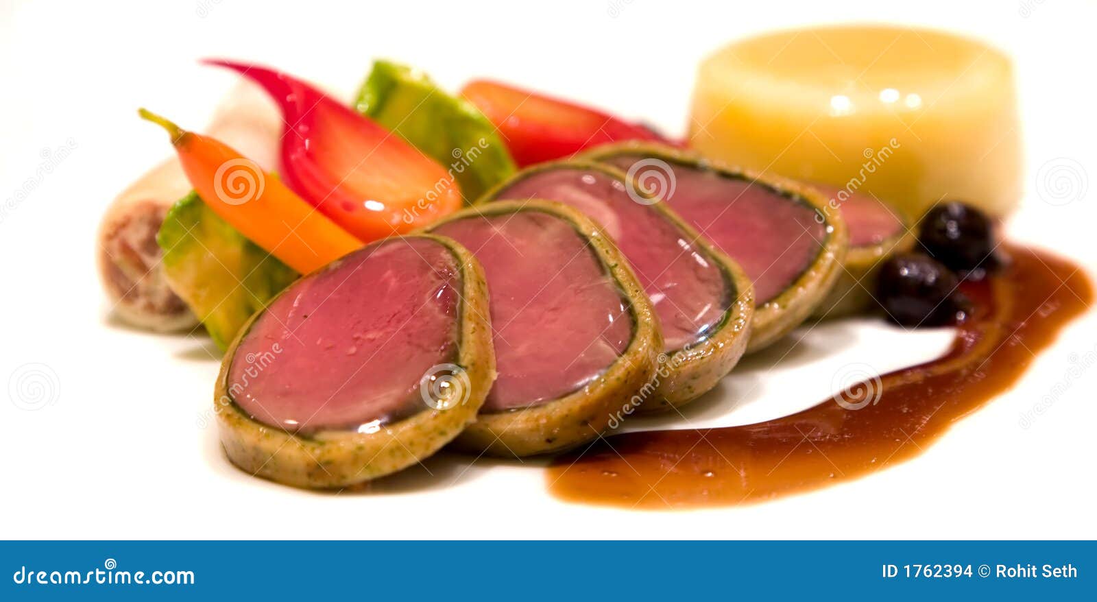 Oven Roasted Elk Tenderloin Stock Photo - Image of gourmet, appetizing ...