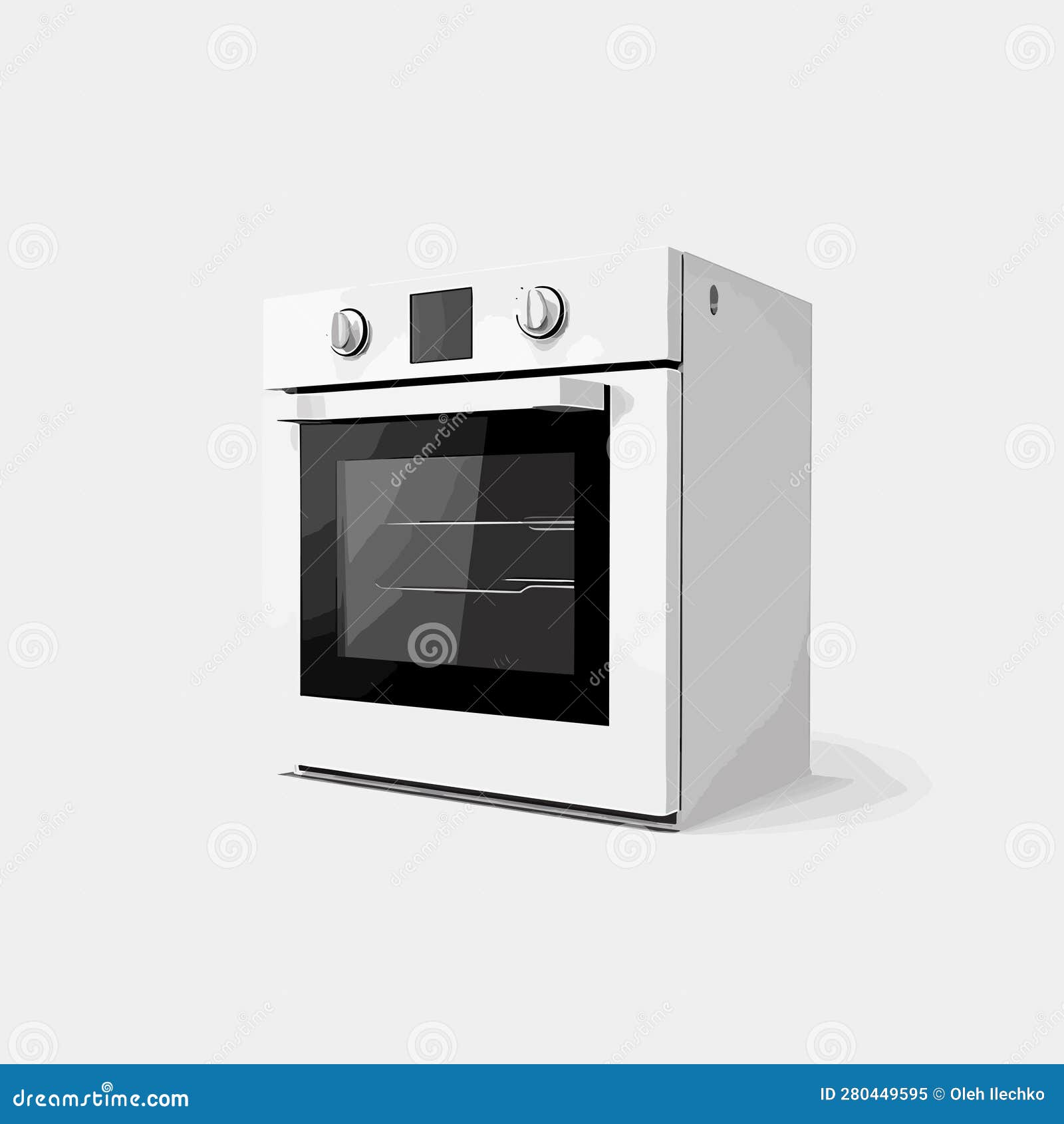 Oven Vector Illustration Isolated on White Illustration Stock ... Oven Vector Illustration Isolated on White Illustration Stock ...