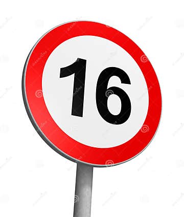 Over-16 Age Limit stock illustration. Illustration of transportation ...