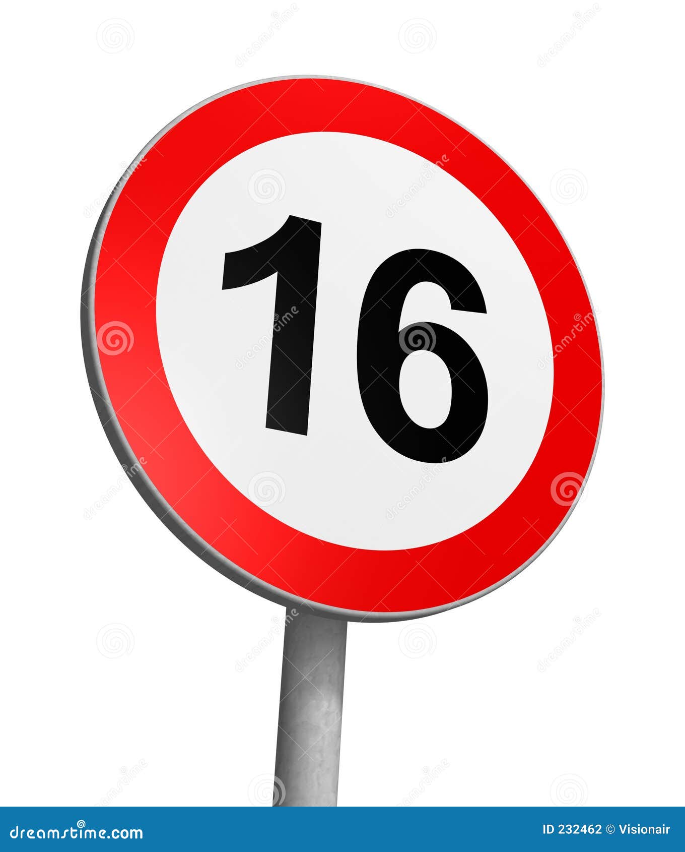 Over-16 Altersgrenze stock abbildung. Illustration von schwarzes - 232462