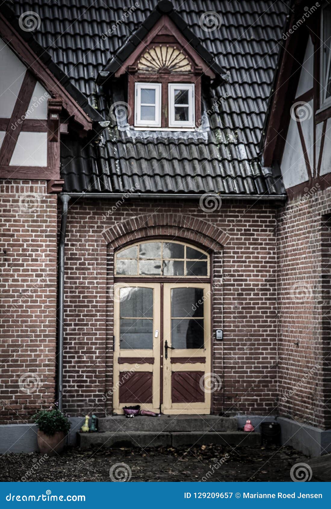 Over Aastrup station stock image. Image of house, danish - 129209657