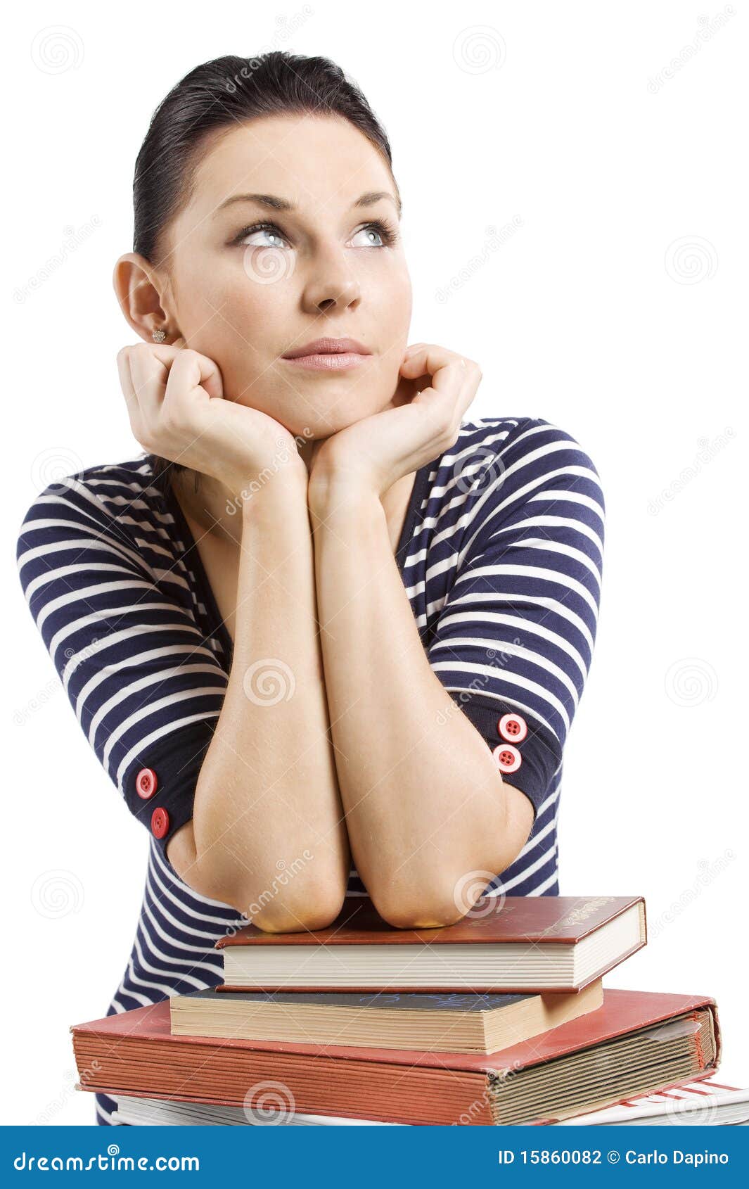 Over the books stock photo. Image of female, happiness - 15860082