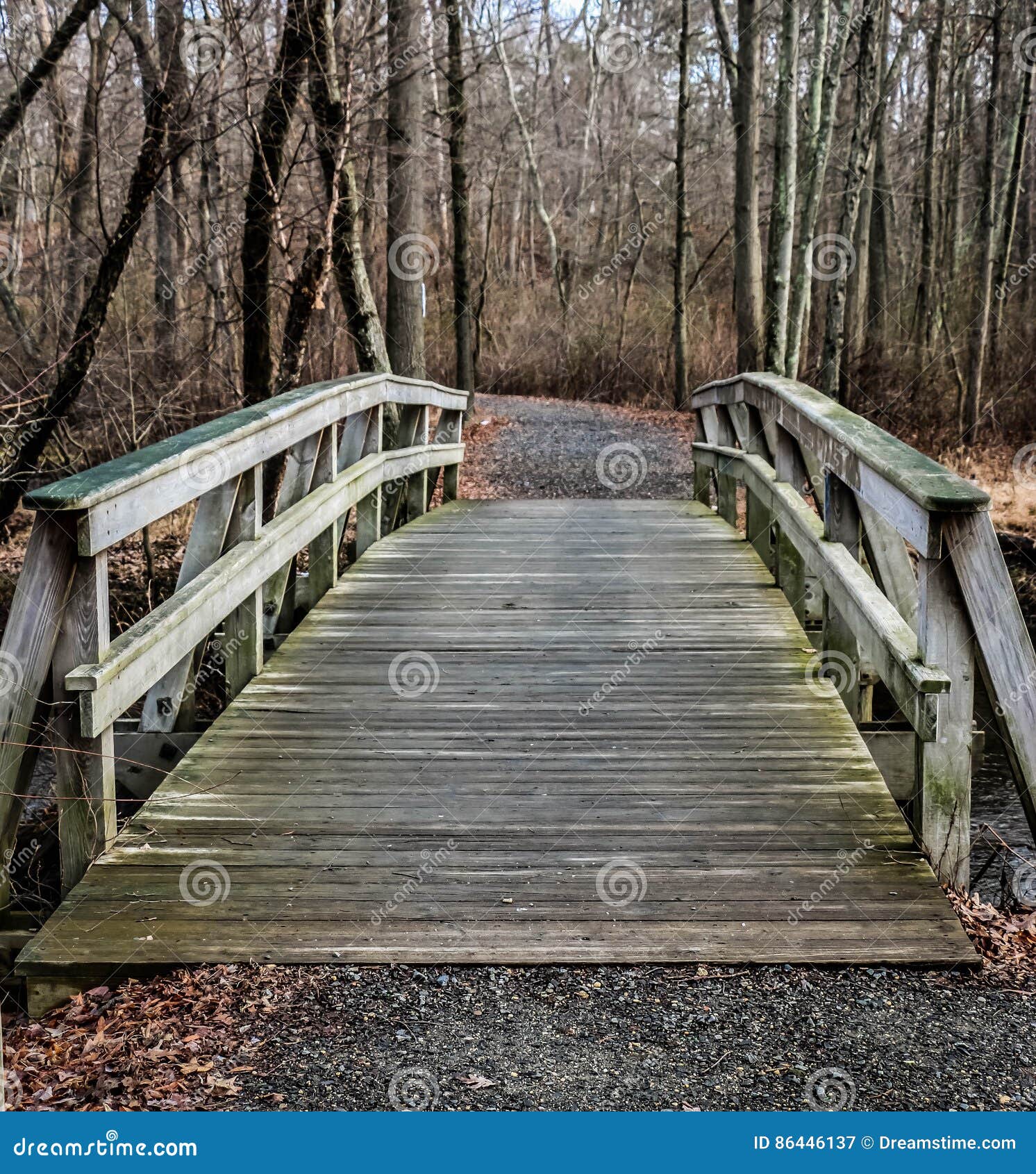 Over the bridge stock image. Image of trail, path, leading - 86446137