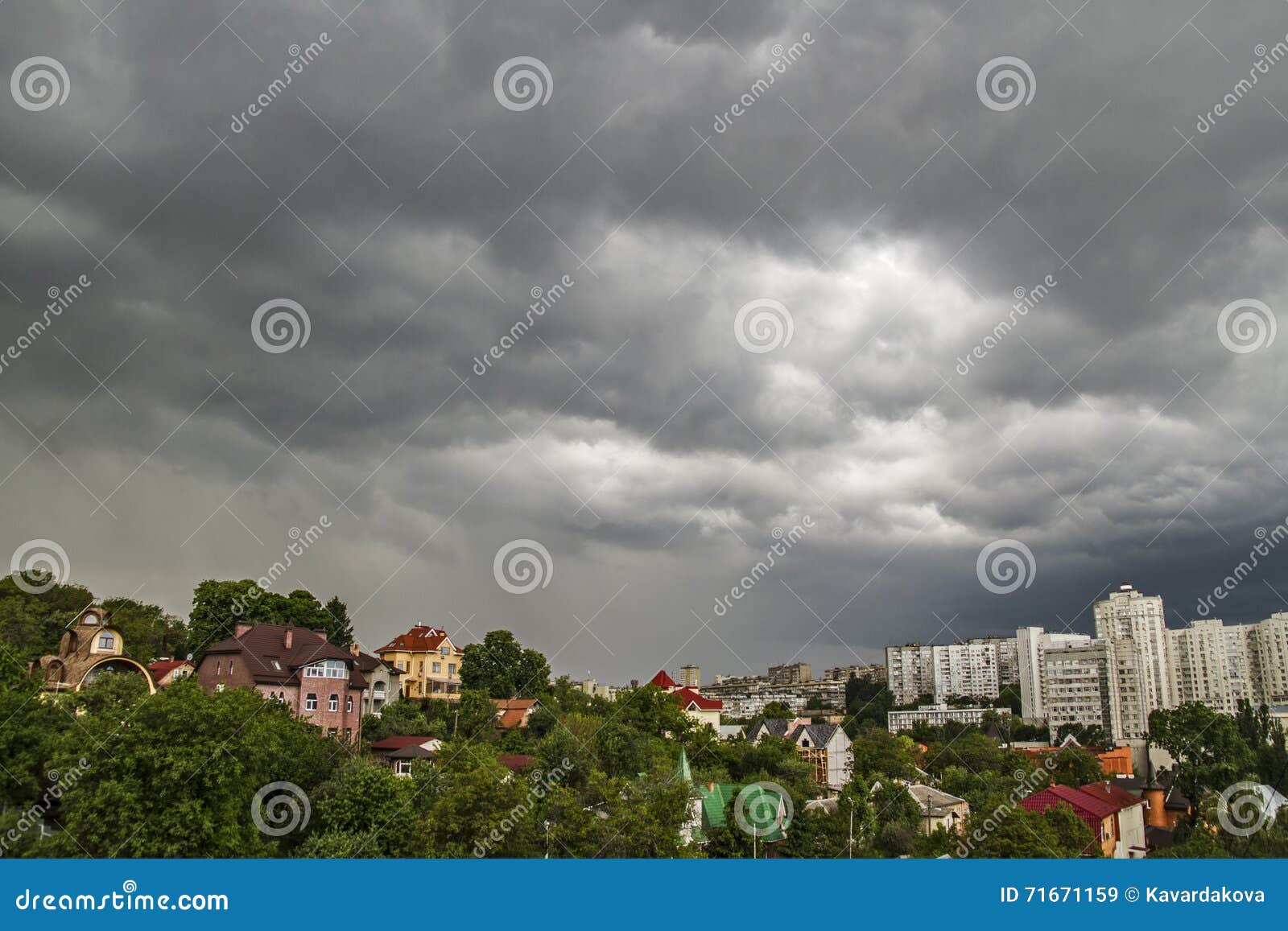 Over the City Storm and Rain Stock Image - Image of travel, dark: 71671159