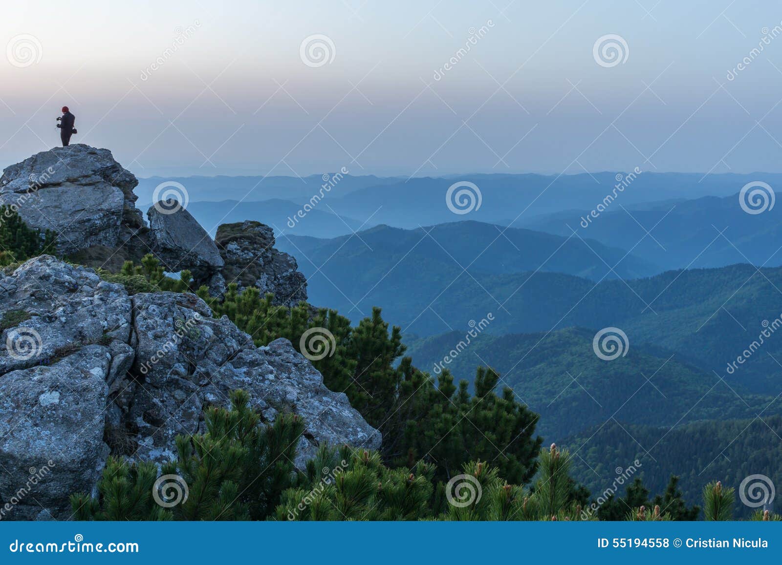 Over the cliff stock photo. Image of landscape, sunset - 55194558