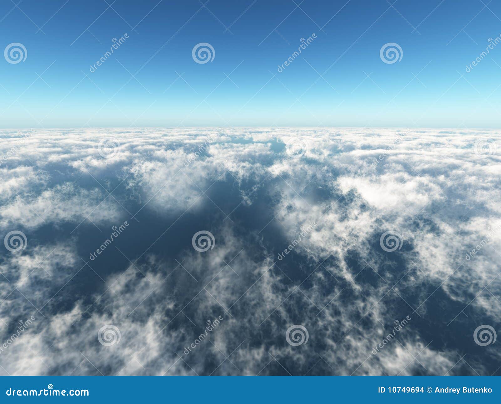Over clouds stock photo. Image of idyllic, tranquil, nature - 10749694