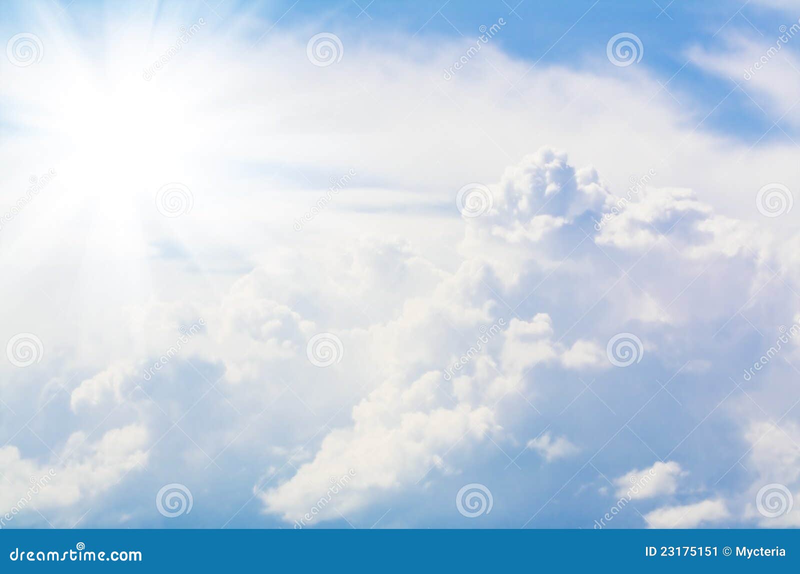 Over clouds stock image. Image of natural, clean, panorama - 23175151